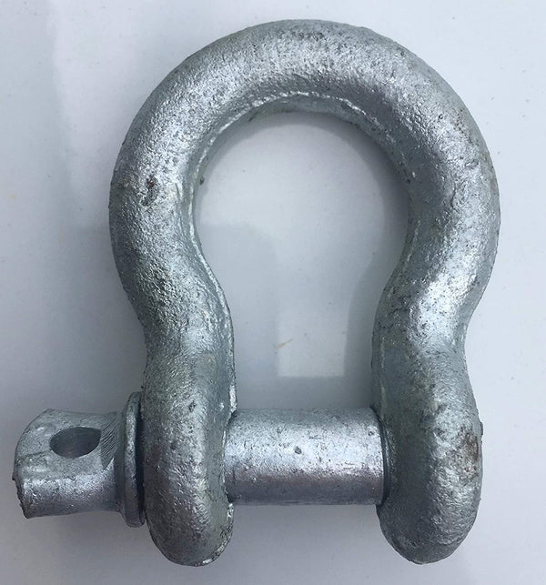 Galvanized Screw Pin Anchor/Bow Shackle - Groove Industrial